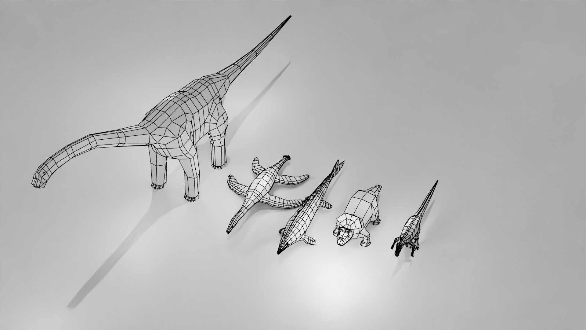 3D Model Low Poly - Dinosaur Collection - TurboSquid 2329403