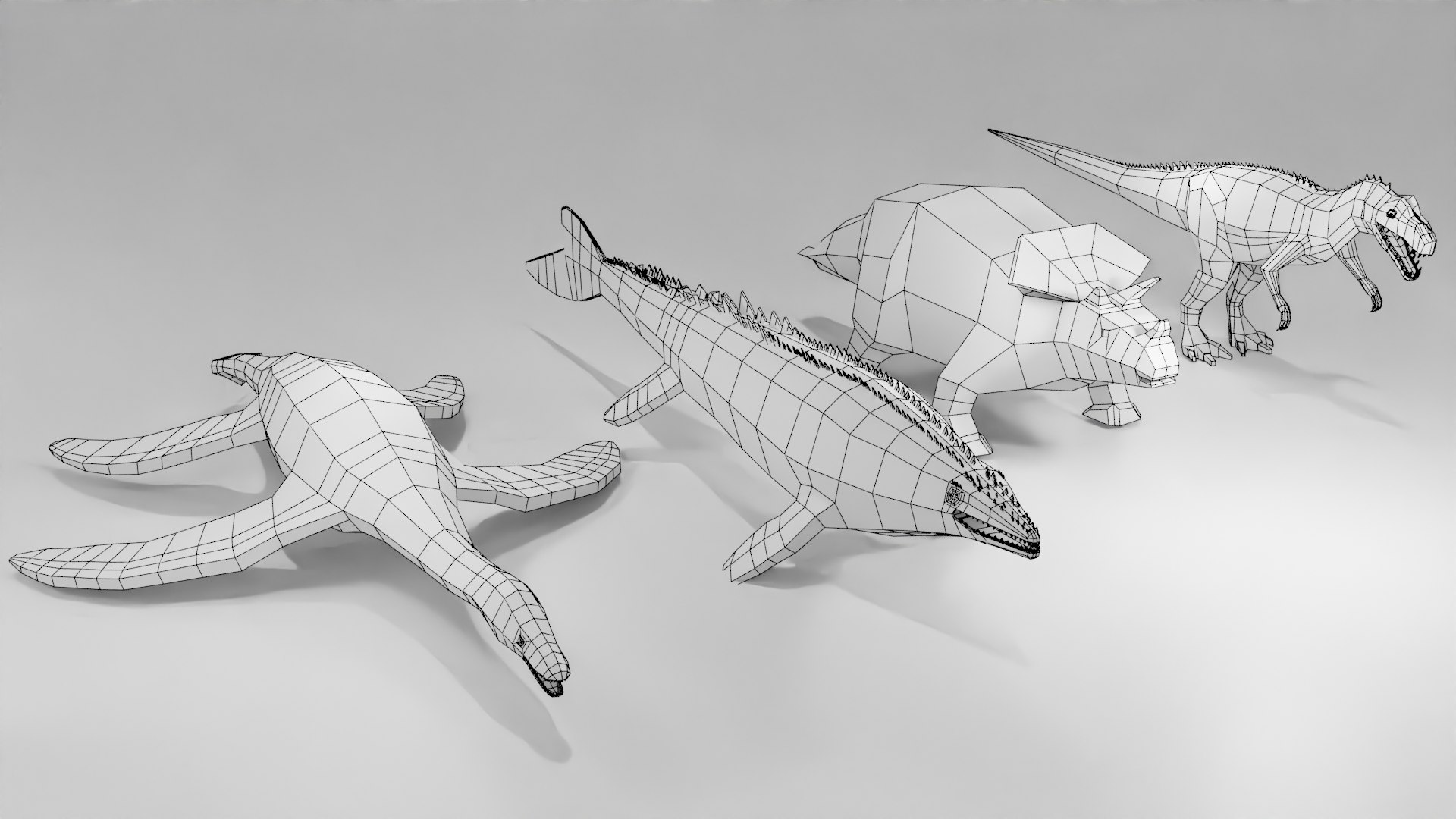 3D Model Low Poly - Dinosaur Collection - TurboSquid 2329403
