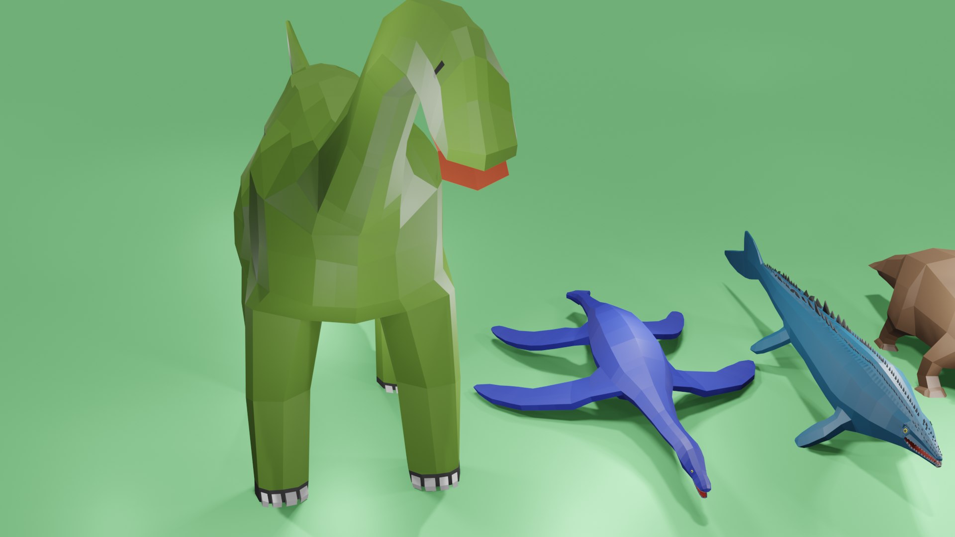 3D Model Low Poly - Dinosaur Collection - TurboSquid 2329403