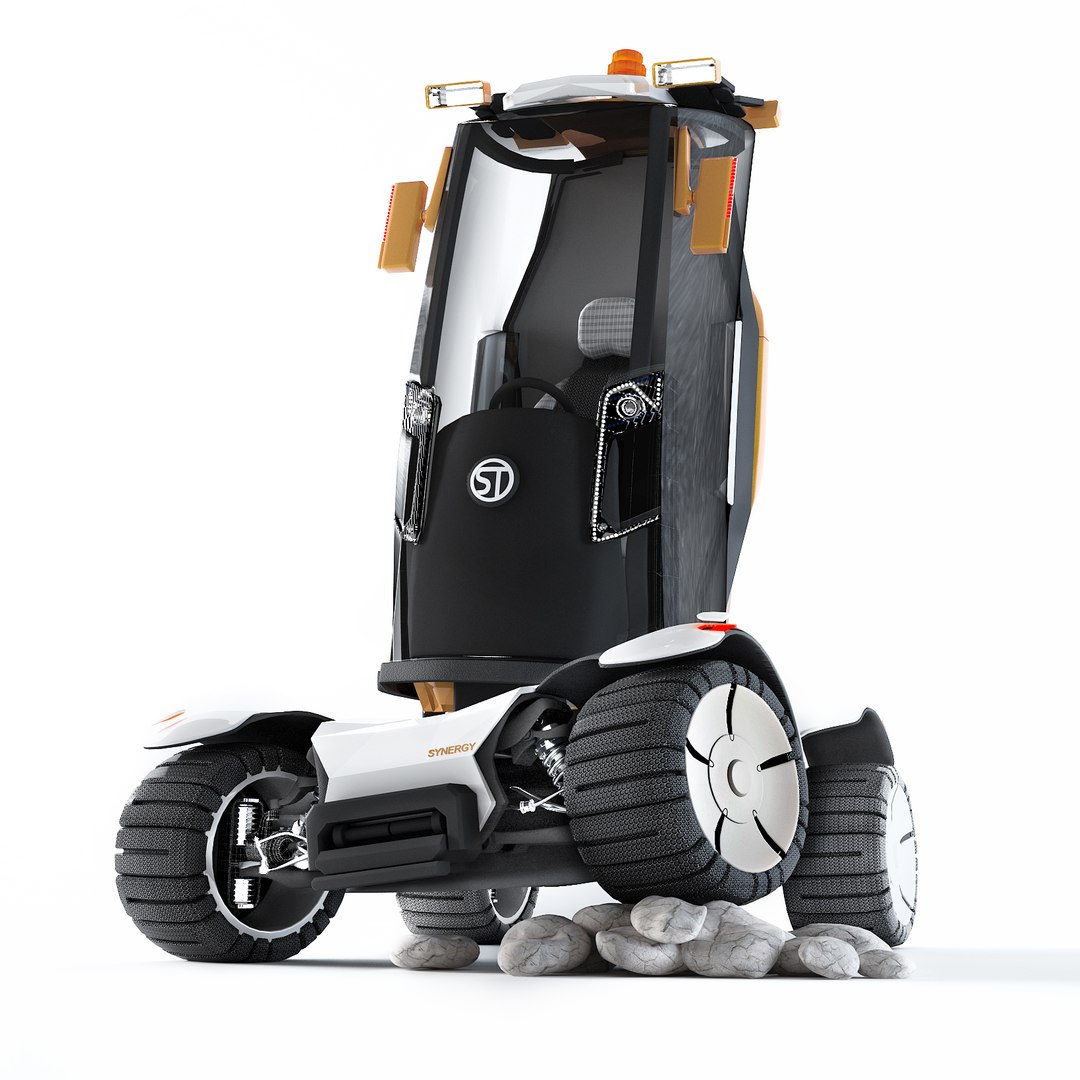 Concept Industrial Car Synergy 3d Model