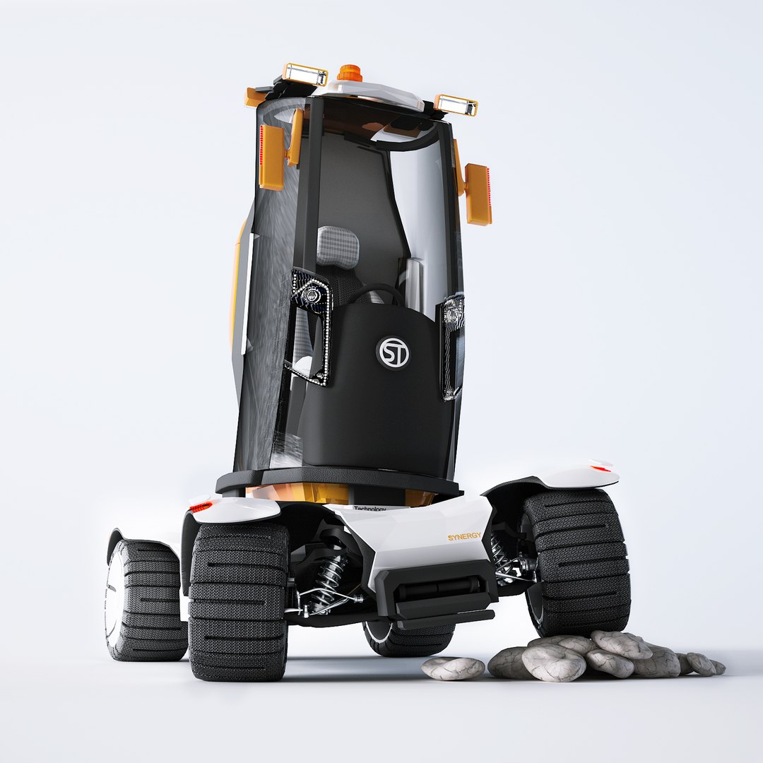 Concept Industrial Car Synergy 3d Model