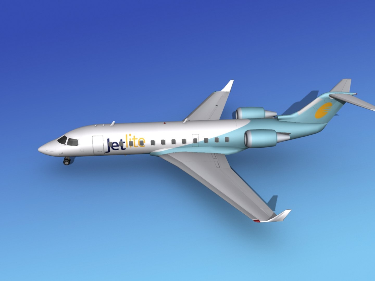 3d Bombardier Crj200 Canadair Jet