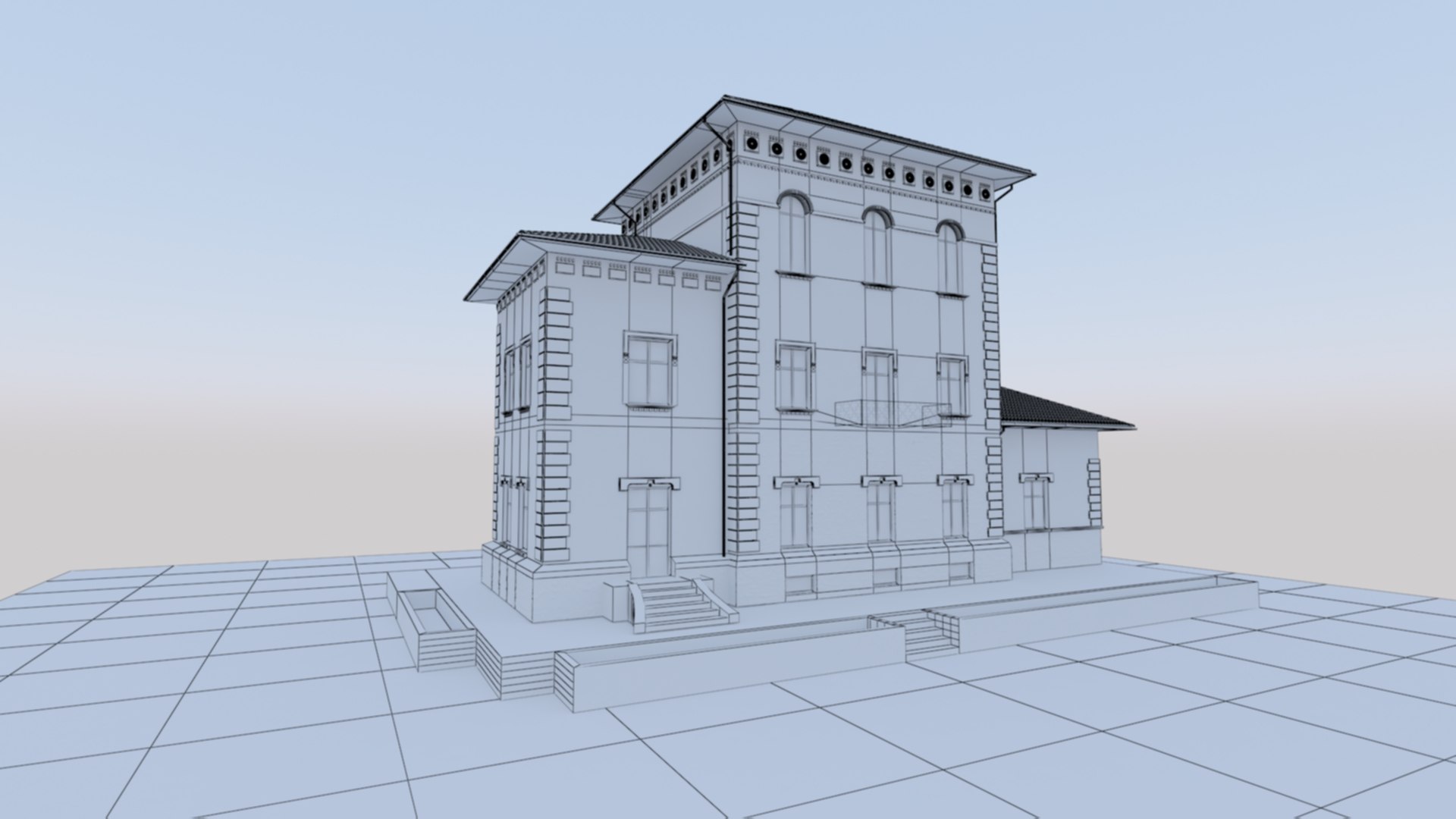 3D model classic estate architectural - TurboSquid 1215742