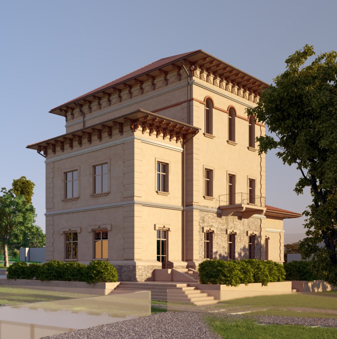 3D model classic estate architectural - TurboSquid 1215742