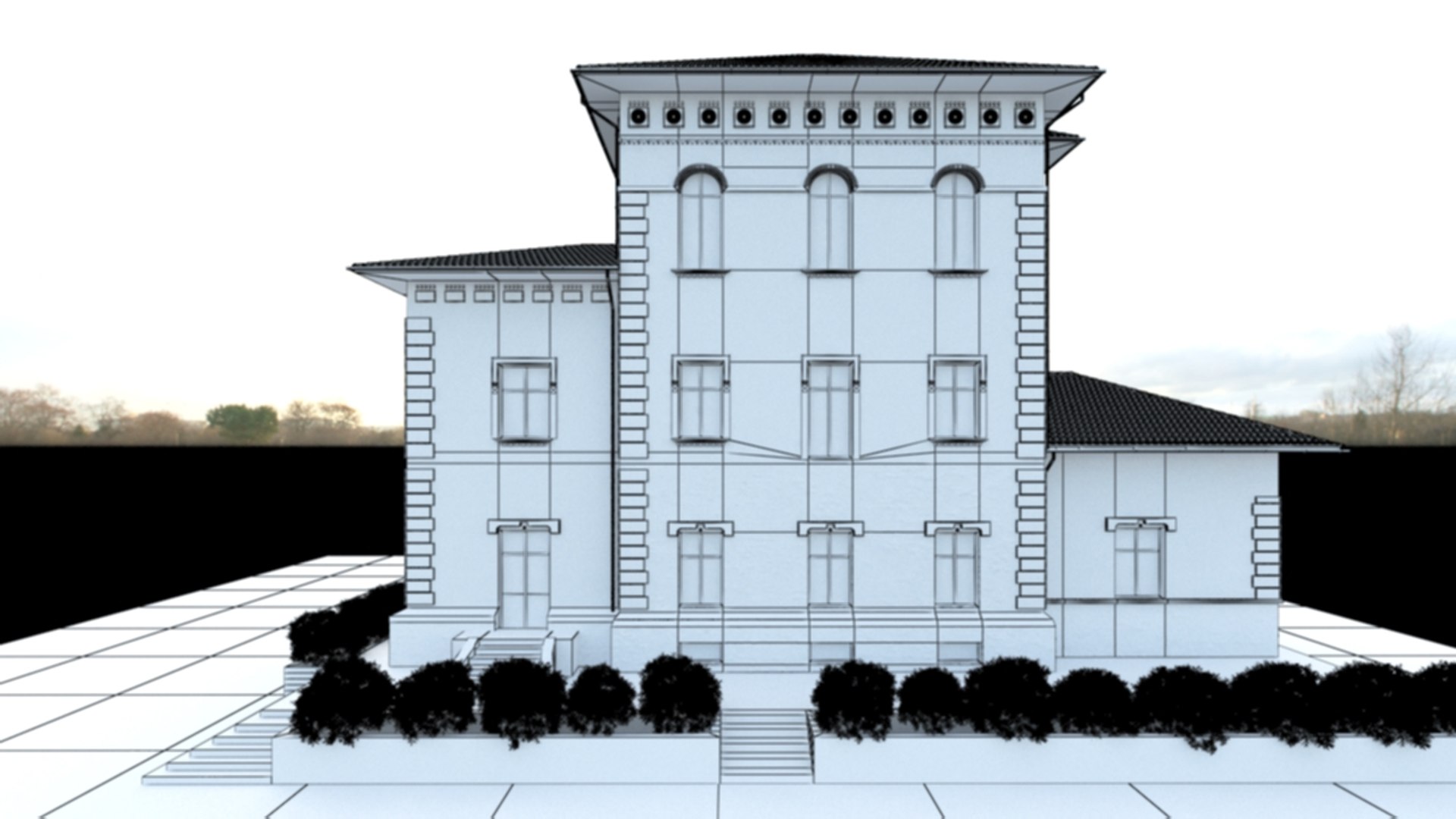 3D model classic estate architectural - TurboSquid 1215742