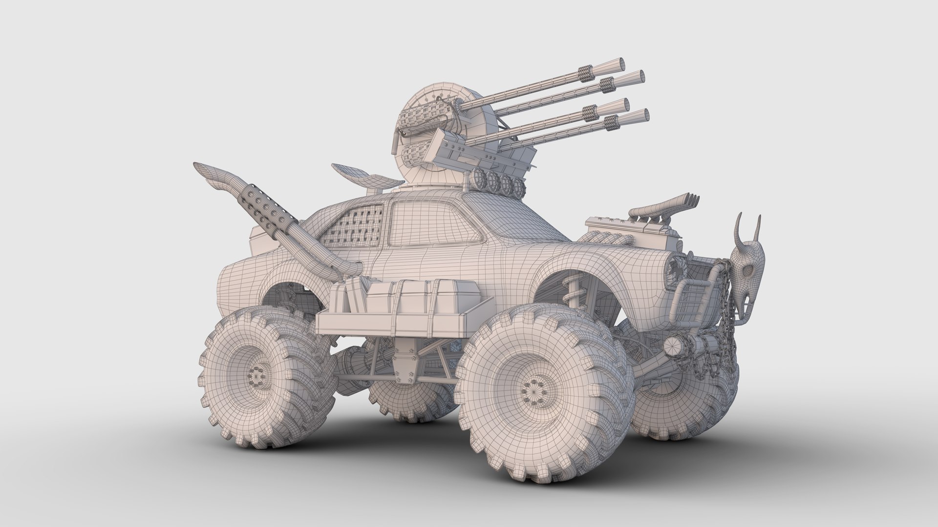 3D Model Monster Car - TurboSquid 1926685