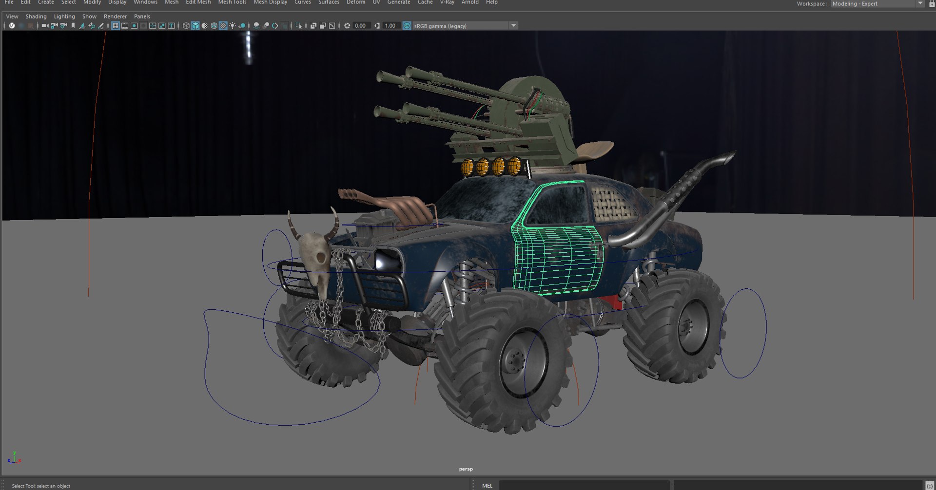 3D Model Monster Car - TurboSquid 1926685