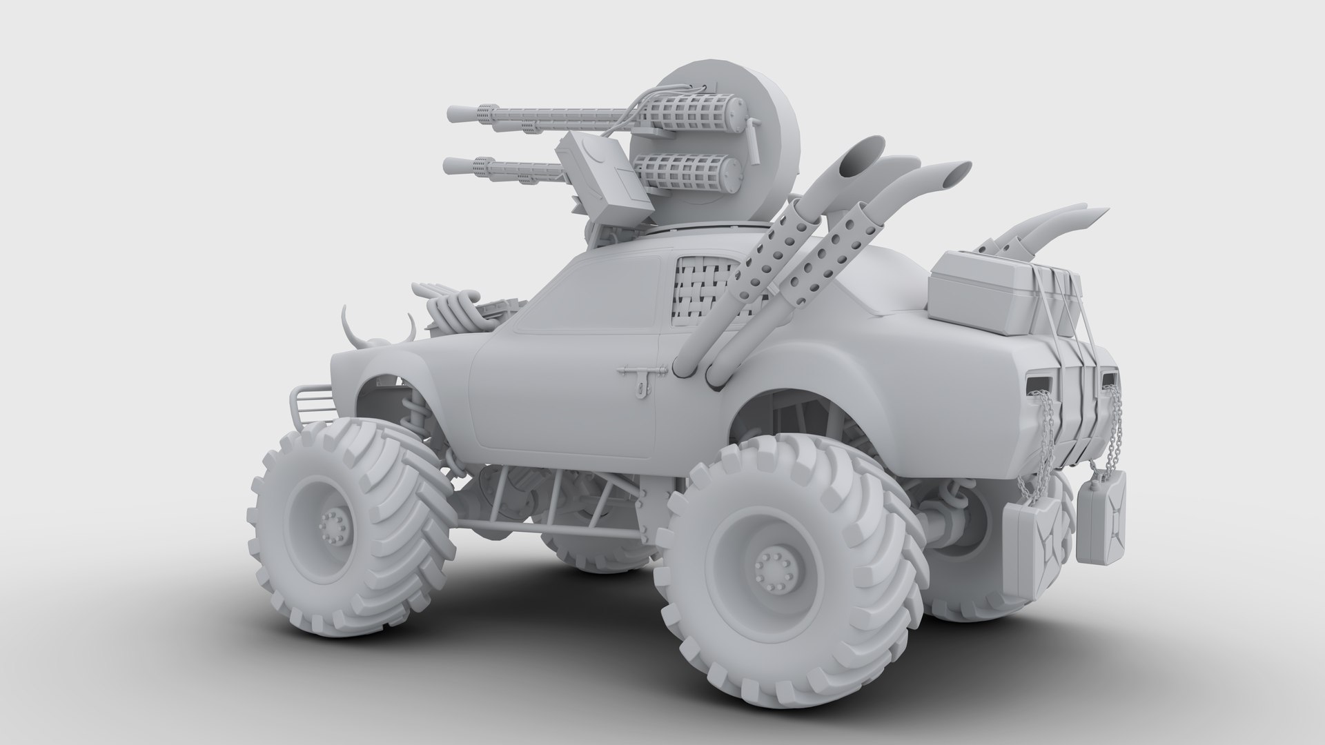 3D Model Monster Car - TurboSquid 1926685