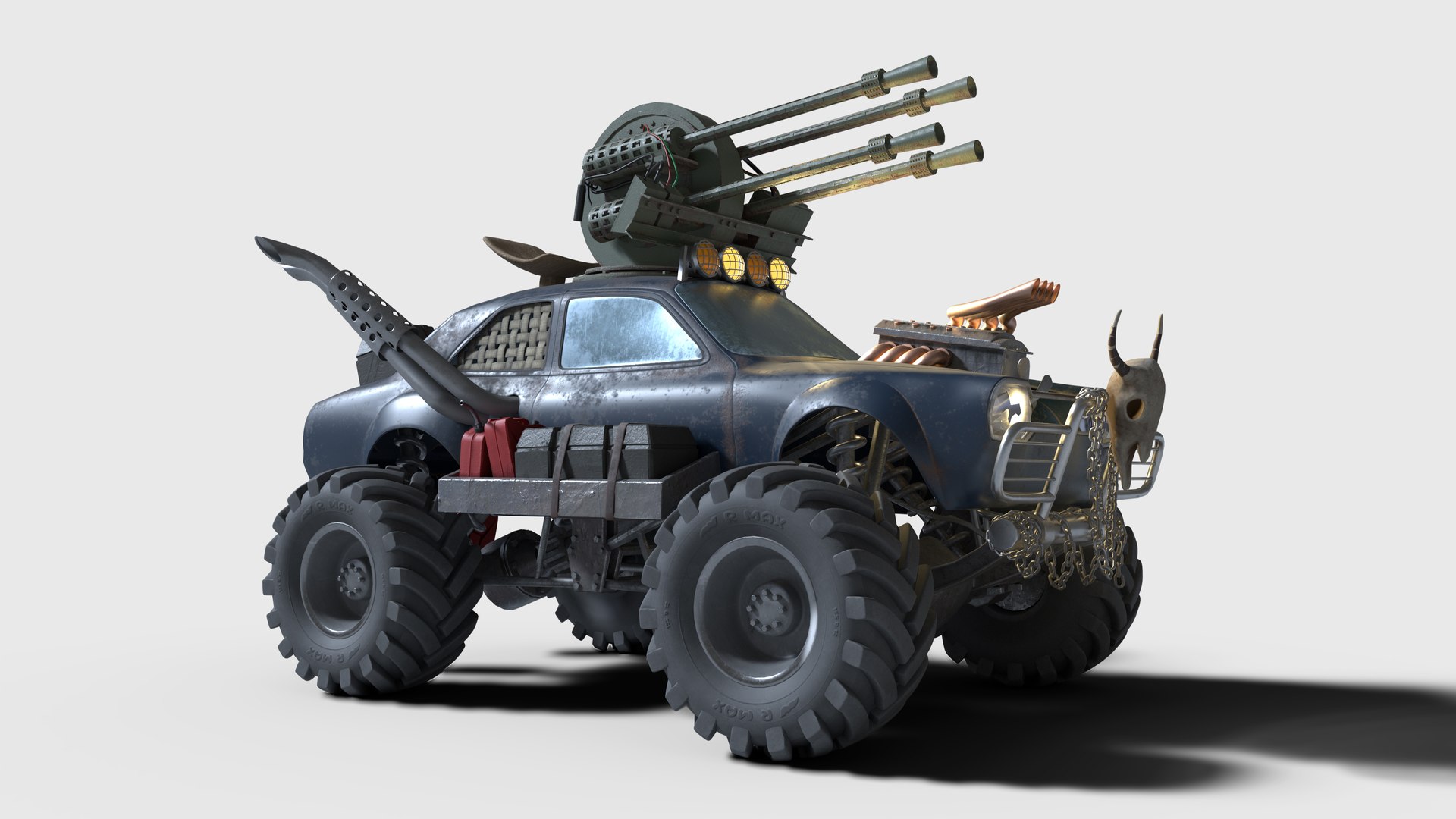3D Model Monster Car - TurboSquid 1926685