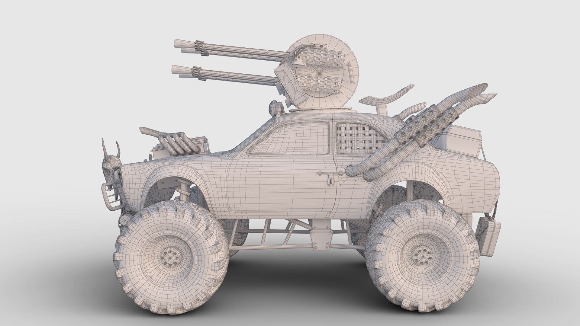 3D Model Monster Car - TurboSquid 1926685