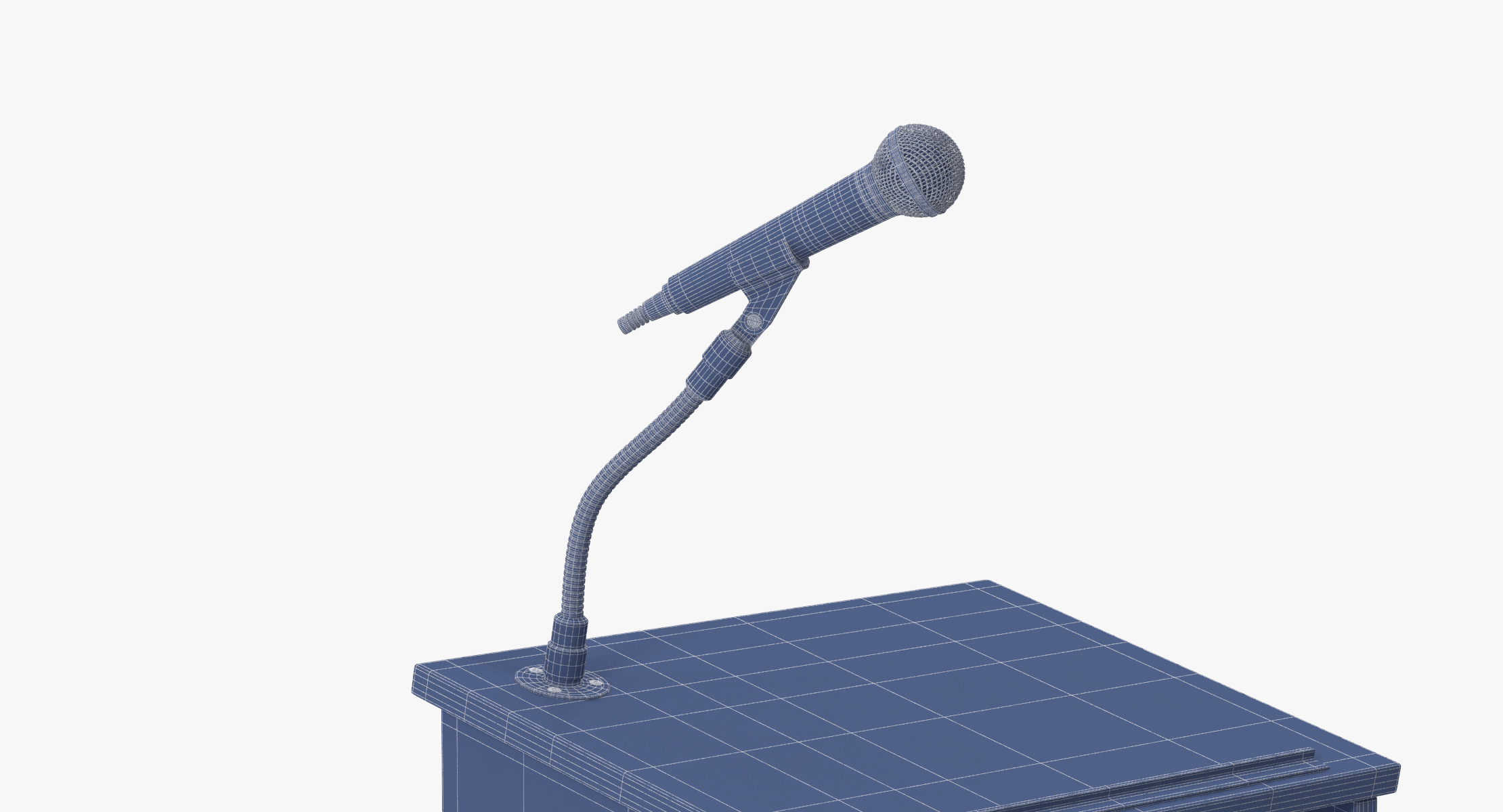 3d podium microphone