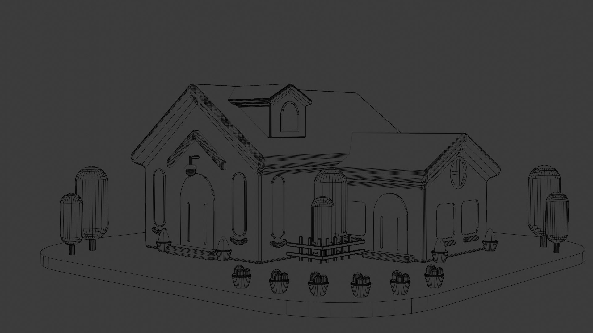 3D Stylized Minimal House Model - TurboSquid 2168021