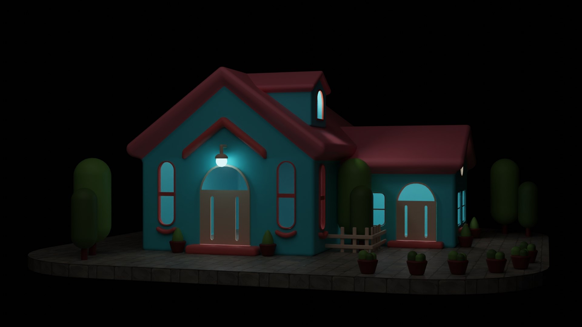 3D Stylized Minimal House Model - TurboSquid 2168021