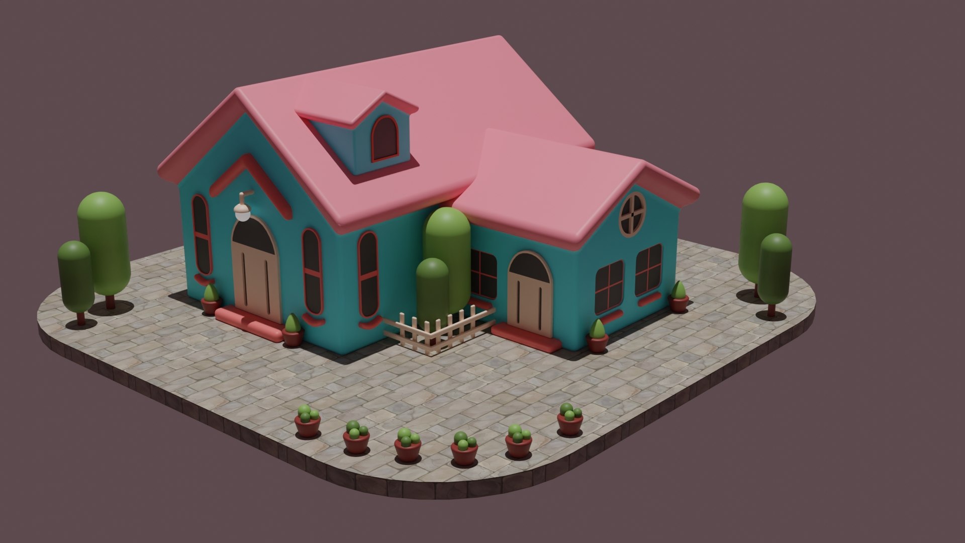 3D Stylized Minimal House Model - TurboSquid 2168021