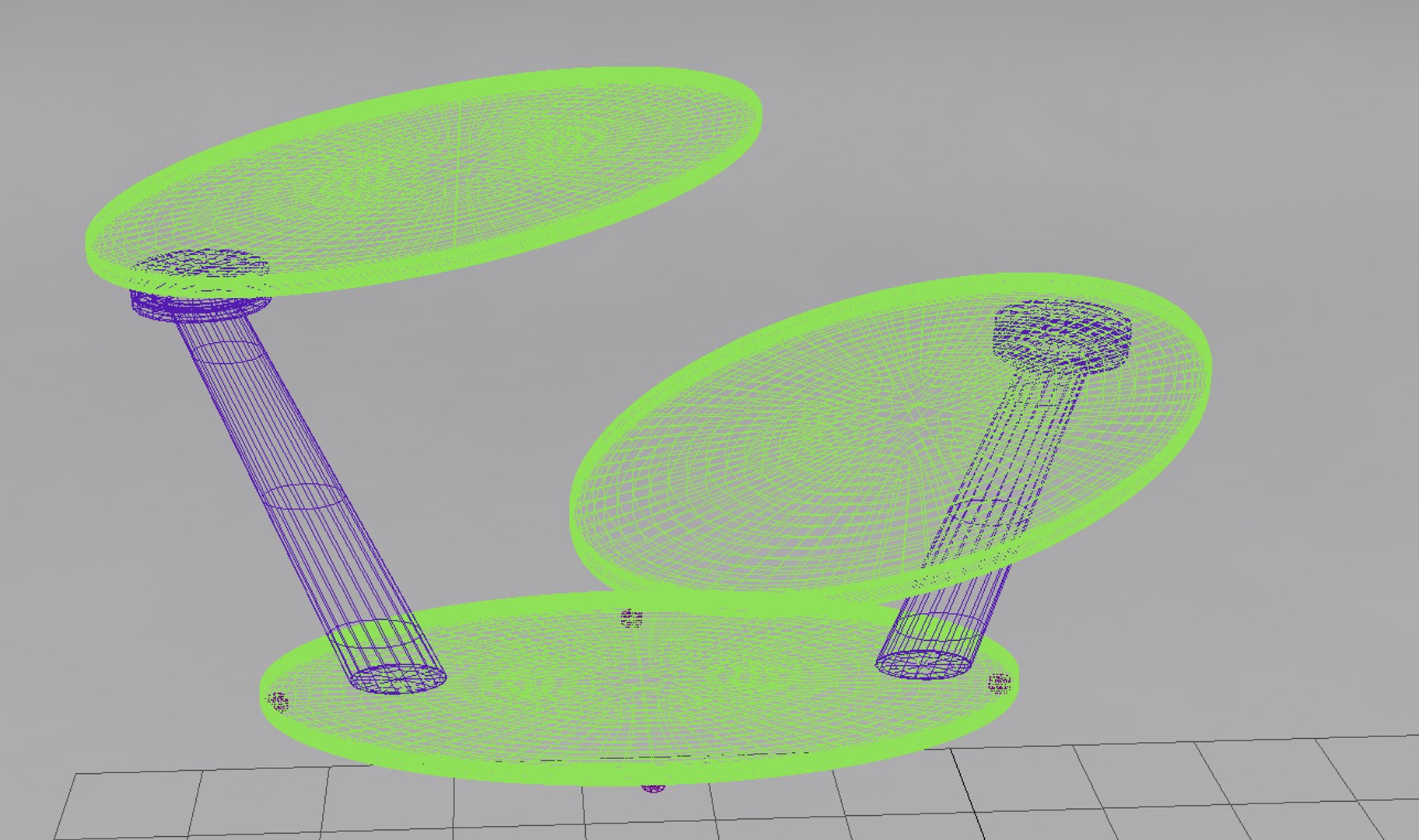 tavolino basso naos miles 3d model