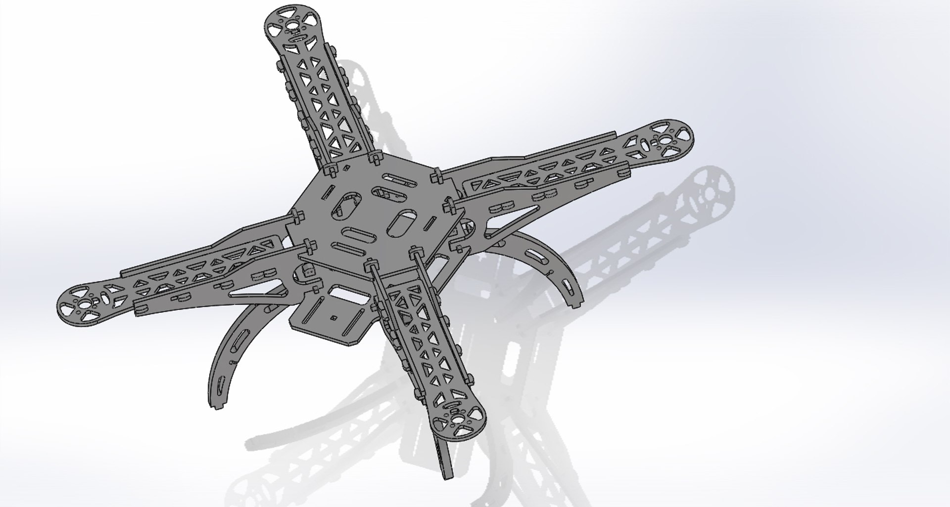 3D Quadcopter Frame 2d Cutting Model - TurboSquid 1212204