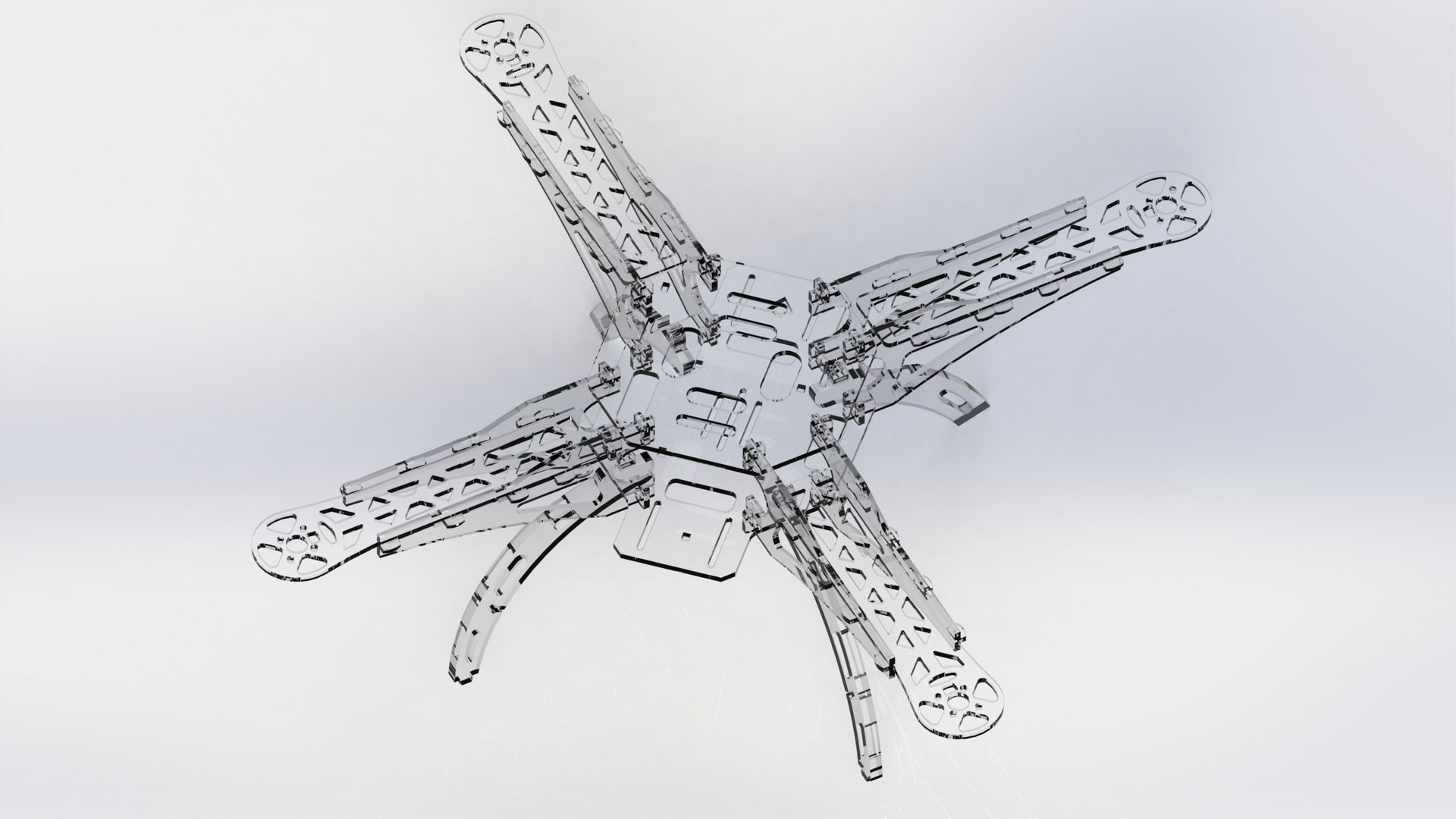 3D Quadcopter Frame 2d Cutting Model - TurboSquid 1212204