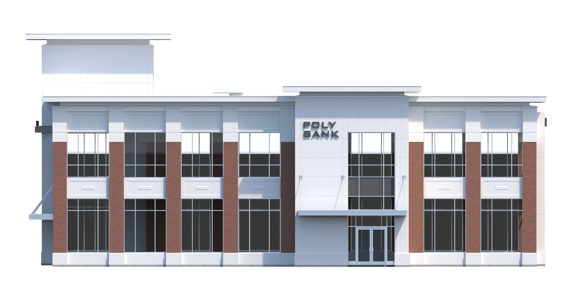 Commercial Office Building 3D Model - TurboSquid 1294499