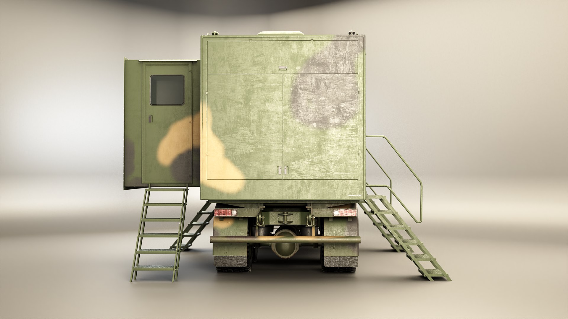 3D Generic Military Command Truck Model - TurboSquid 2273426