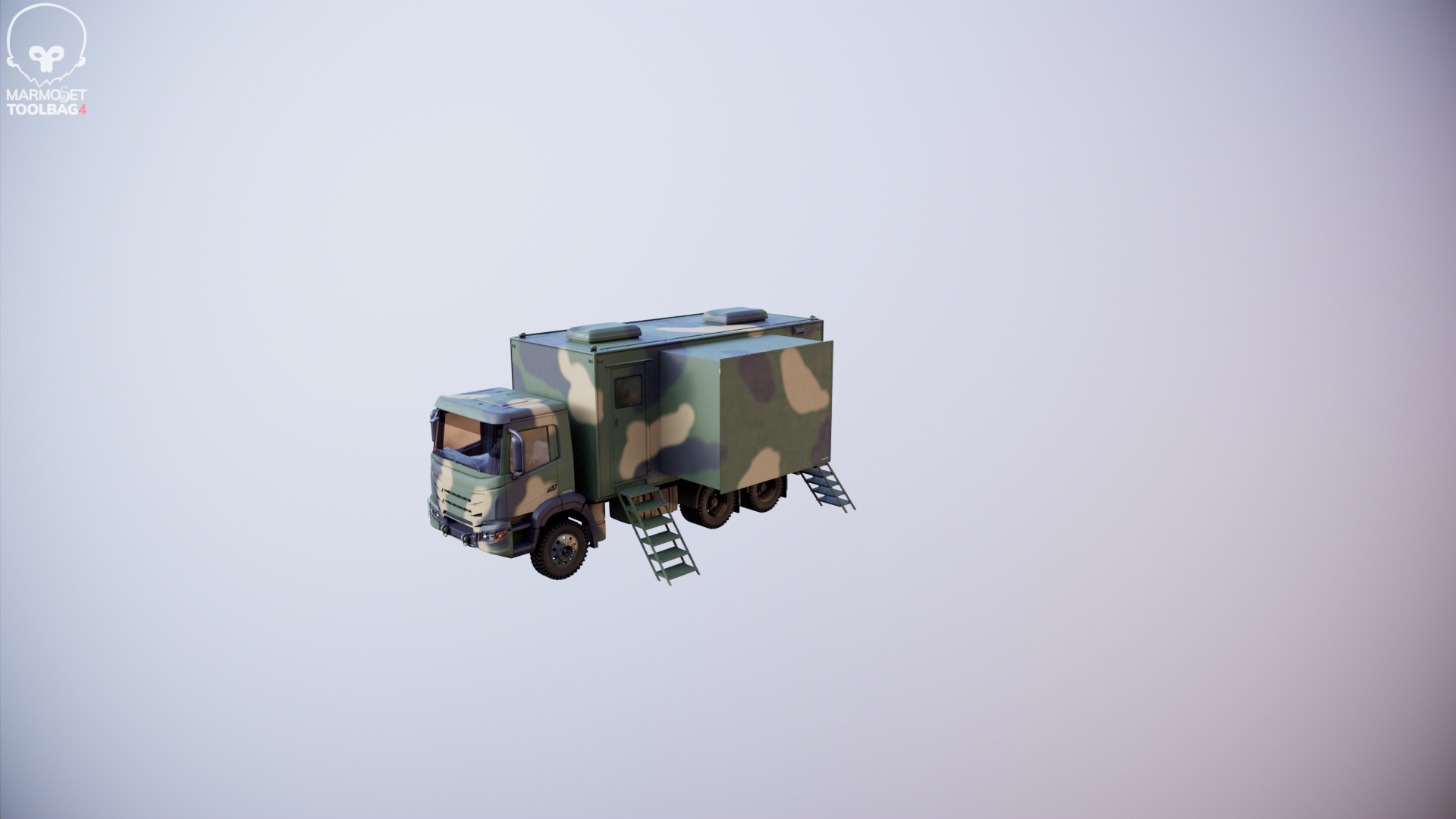 3D Generic Military Command Truck Model - TurboSquid 2273426