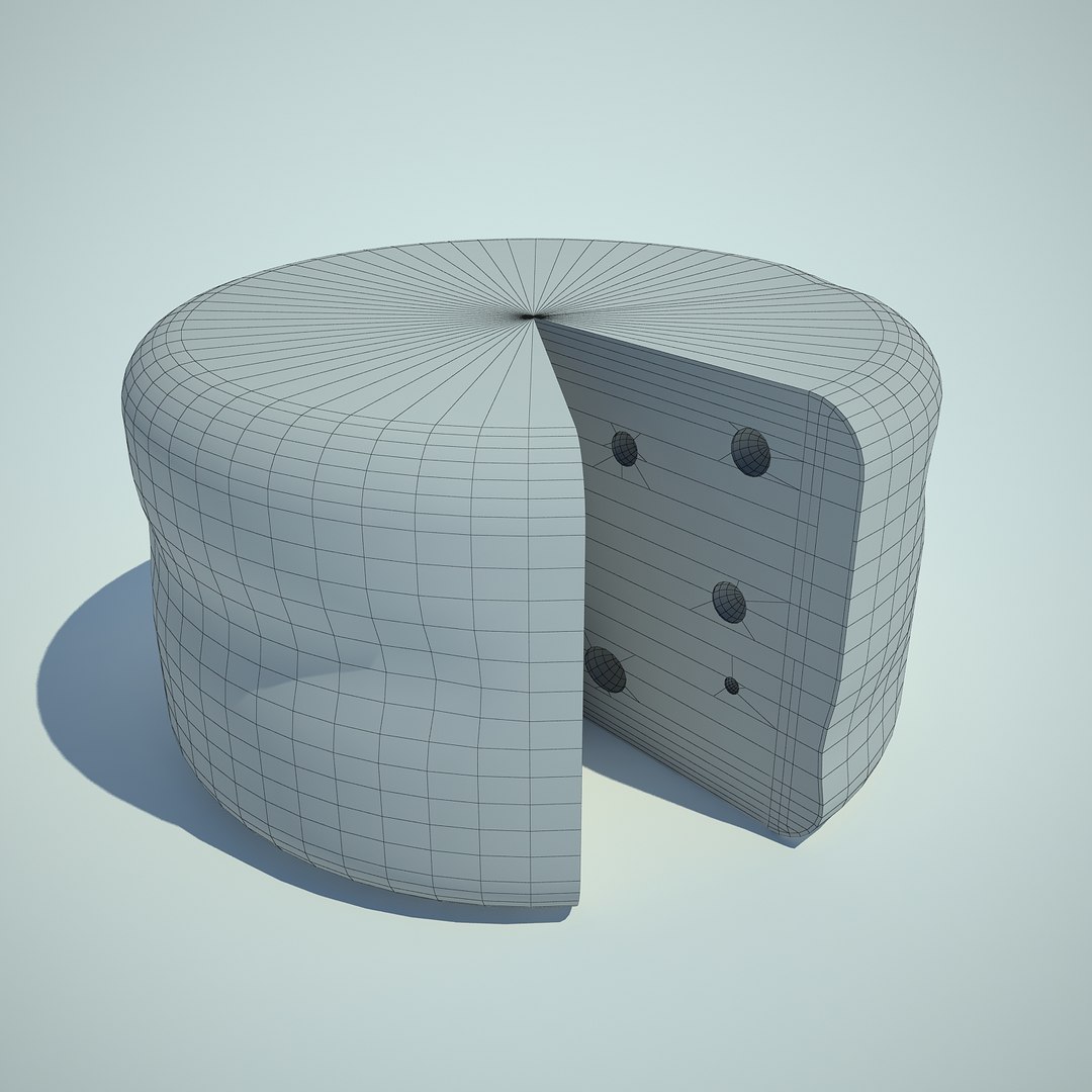 3d Cheese Wheel Model