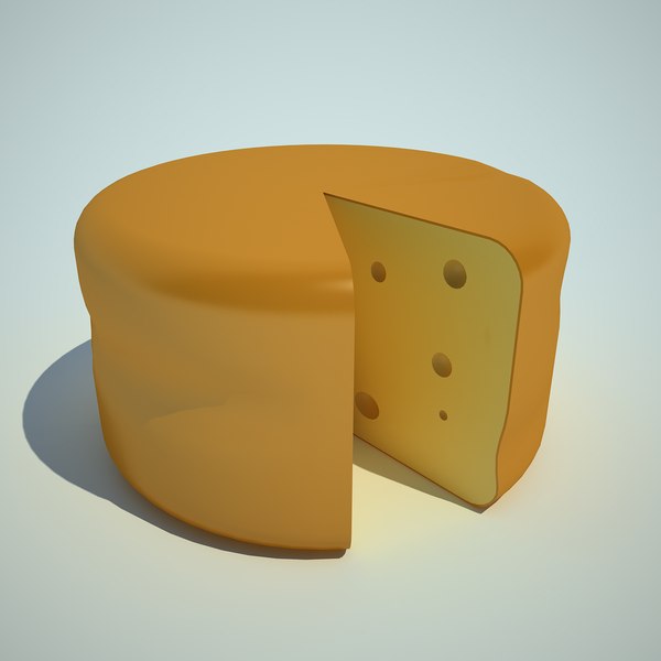 3d cheese wheel model