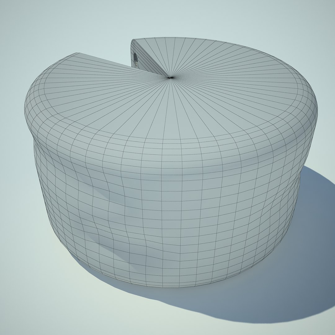 3d Cheese Wheel Model