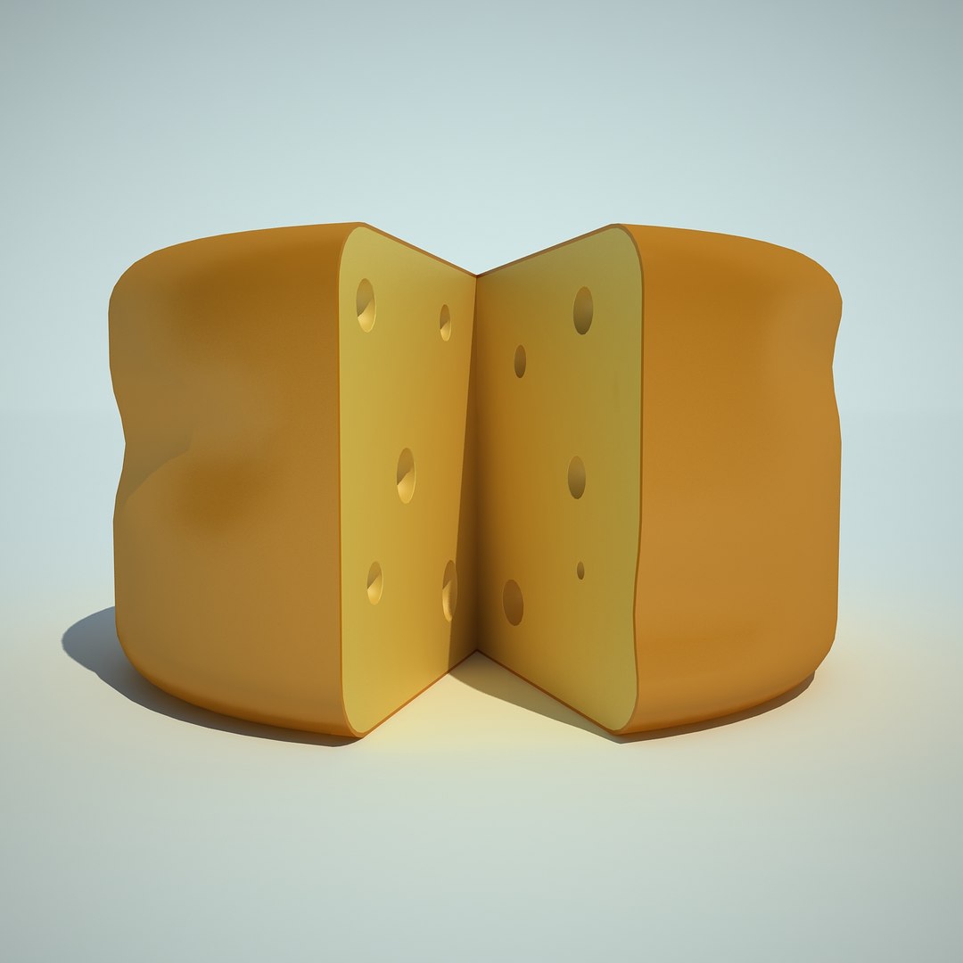 3d Cheese Wheel Model