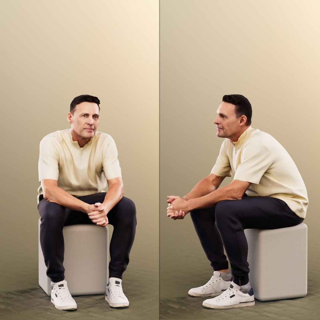 3D 13669 Ruben - Sitting Casual Man - TurboSquid 2032673