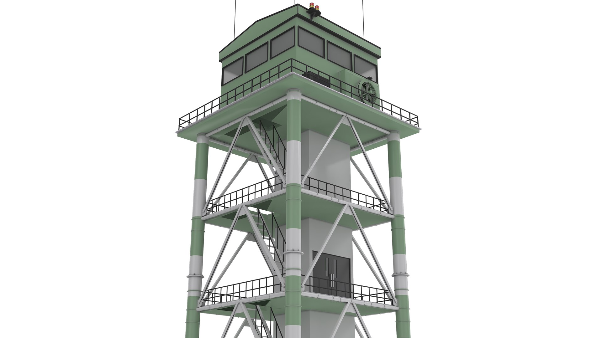 Prison And Watch Tower 3D - TurboSquid 2285958