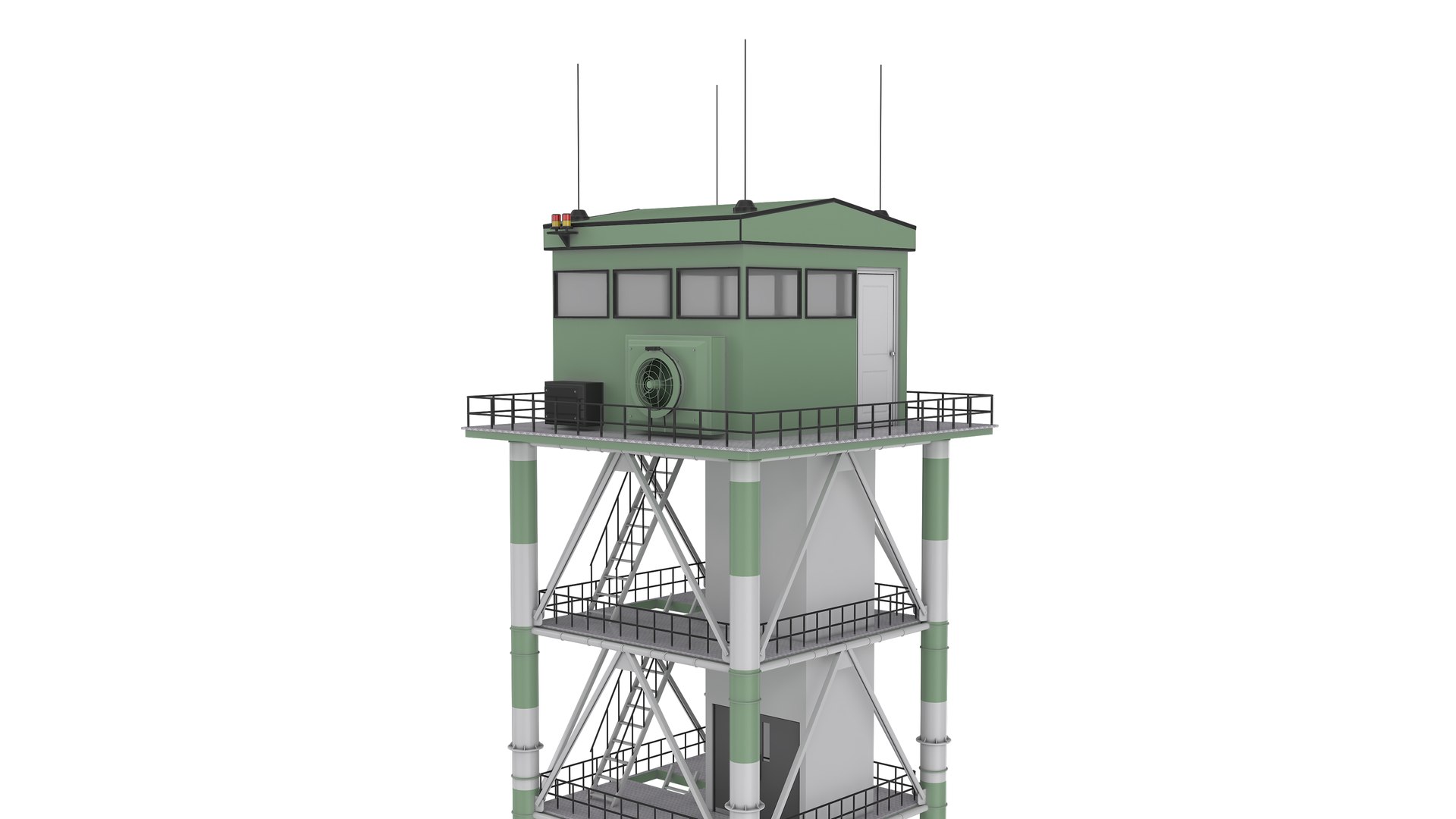 Prison And Watch Tower 3D - TurboSquid 2285958
