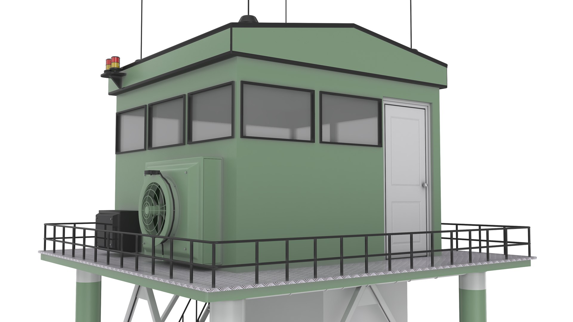 Prison And Watch Tower 3D - TurboSquid 2285958