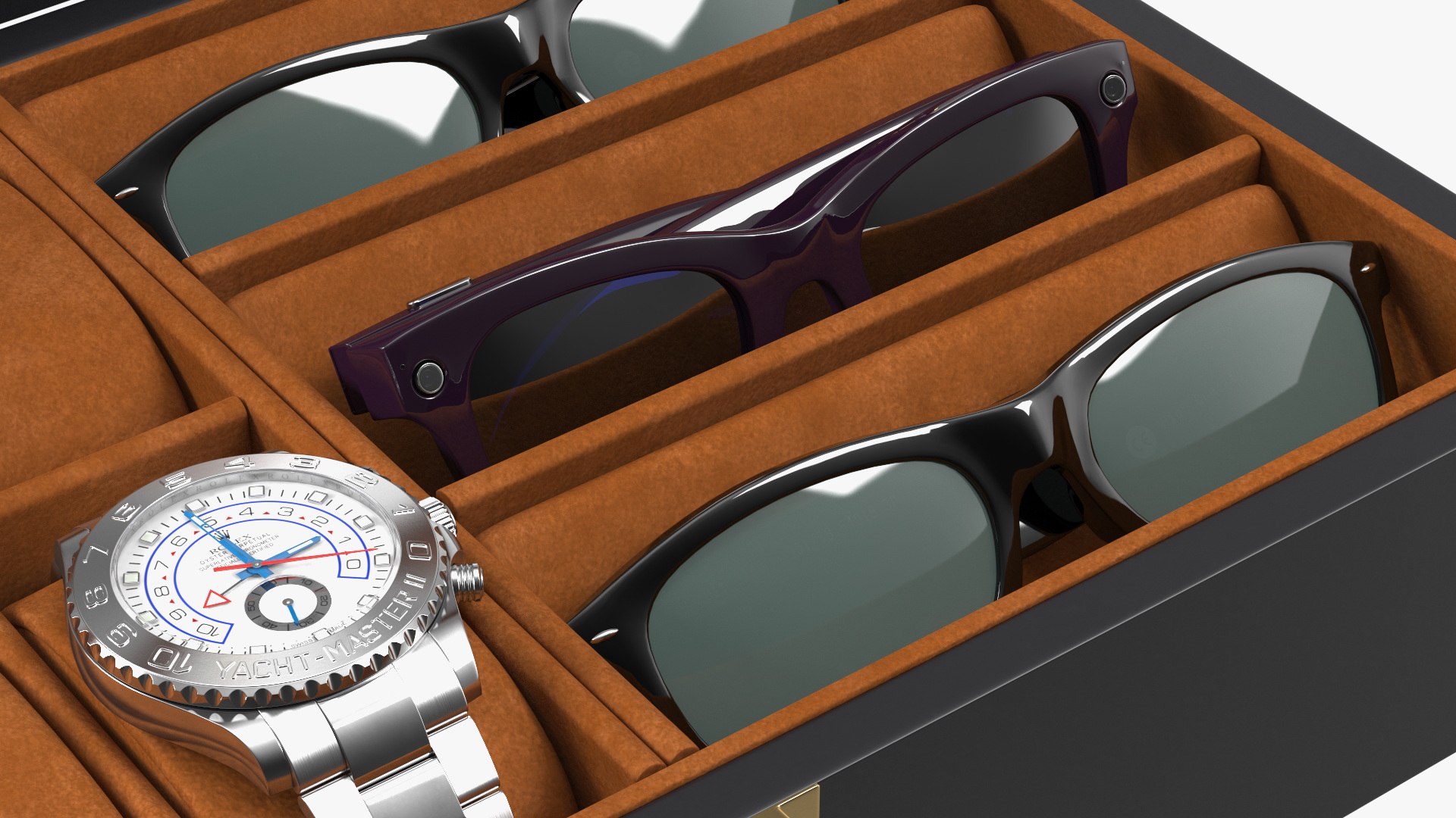 Organizer with Watches and Glasses 3D model - TurboSquid 2025076