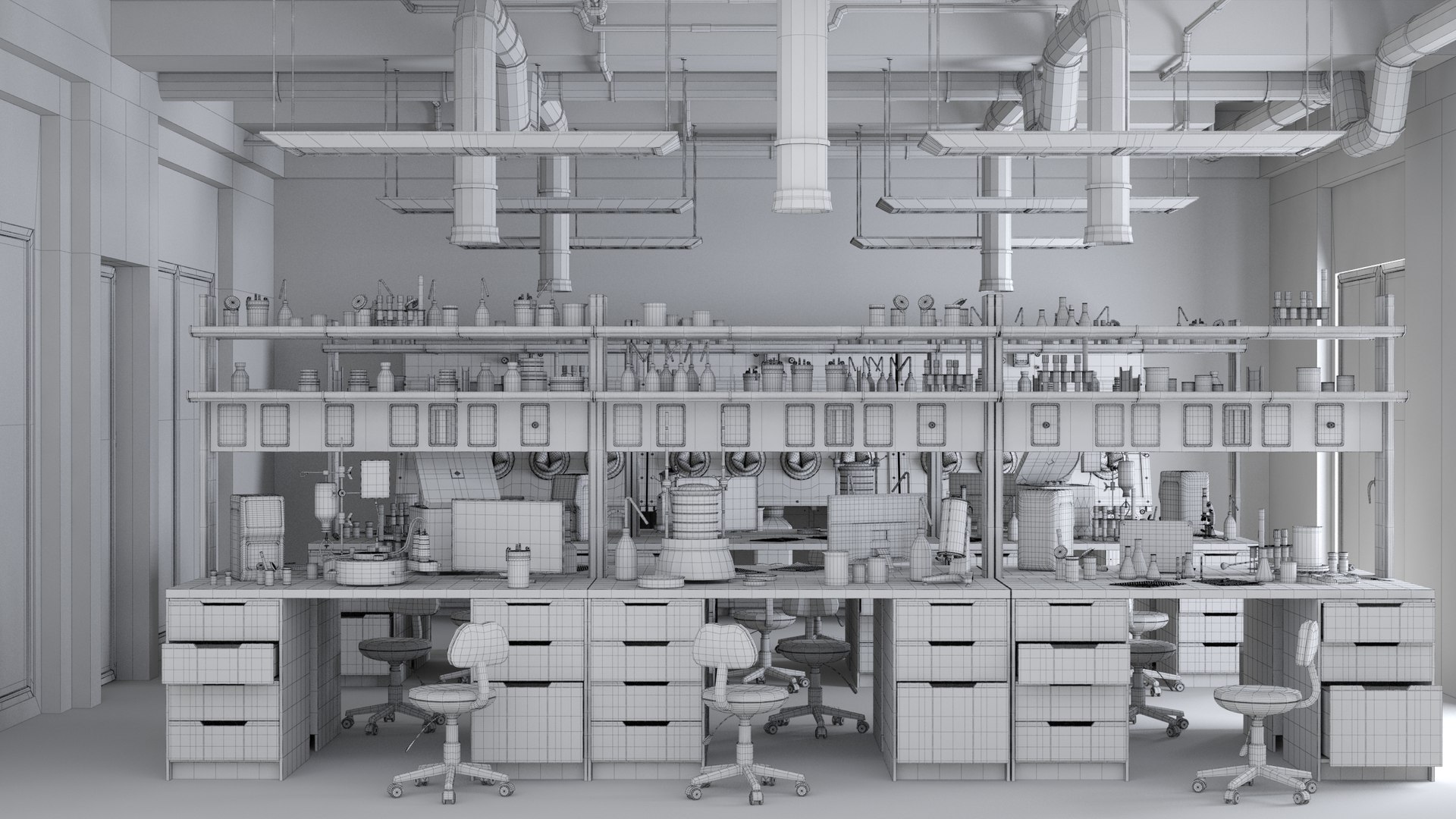 Scientific Laboratory Lab 3D Model - TurboSquid 1566850