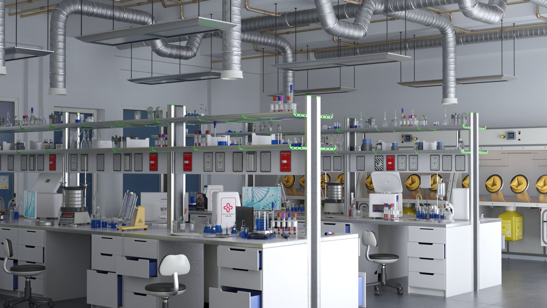 Scientific Laboratory Lab 3D Model - TurboSquid 1566850
