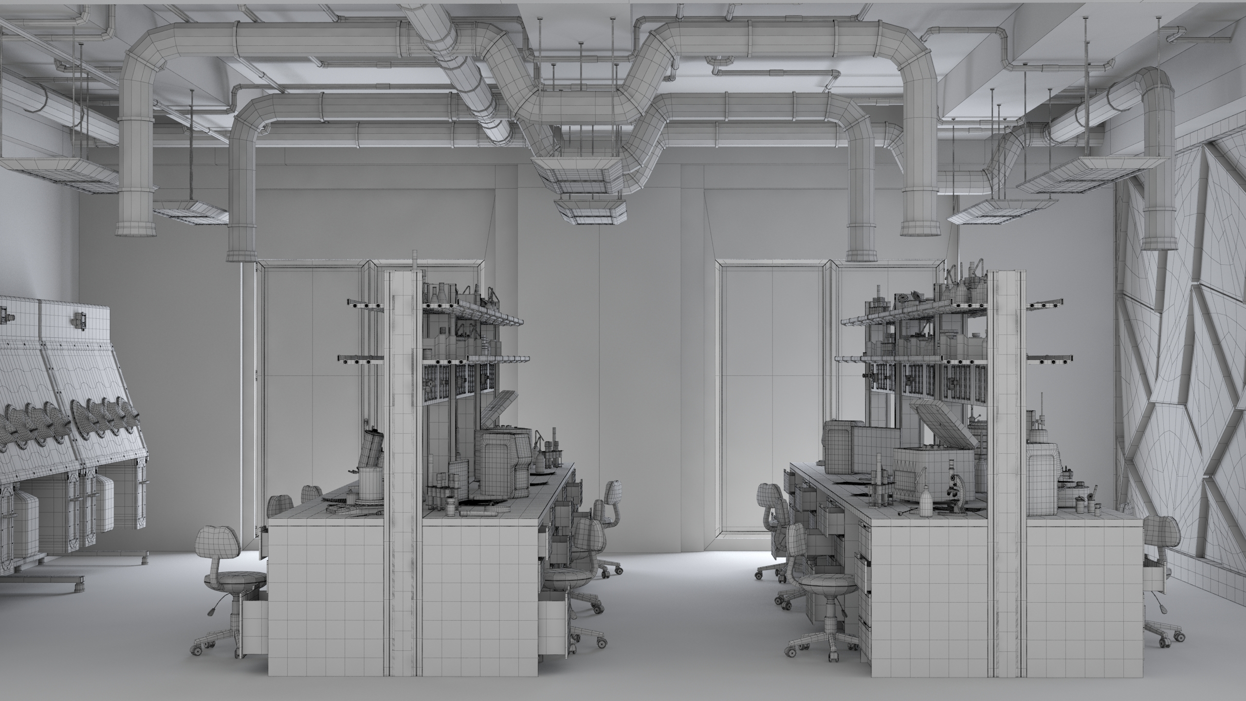 Scientific laboratory lab 3D model - TurboSquid 1566850