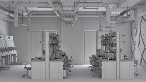 Scientific laboratory lab 3D model - TurboSquid 1566850