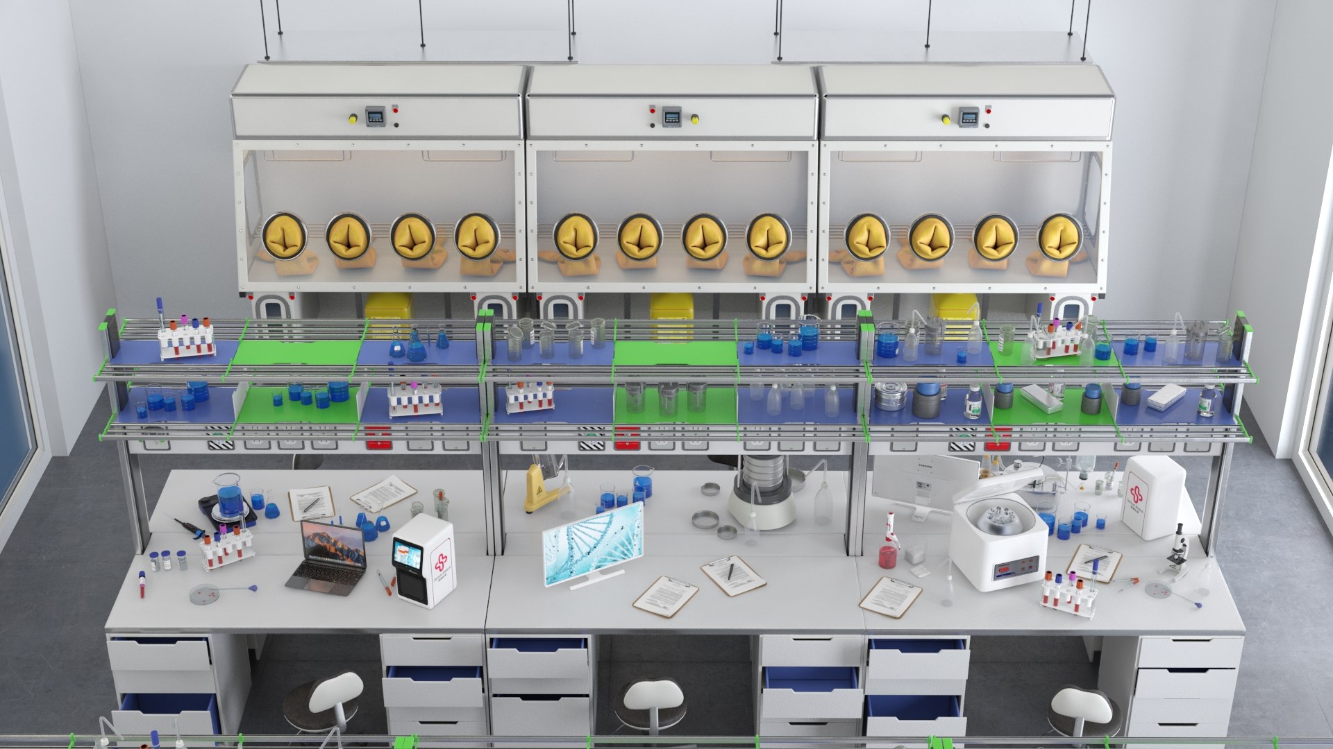 Scientific Laboratory Lab 3D Model - TurboSquid 1566850