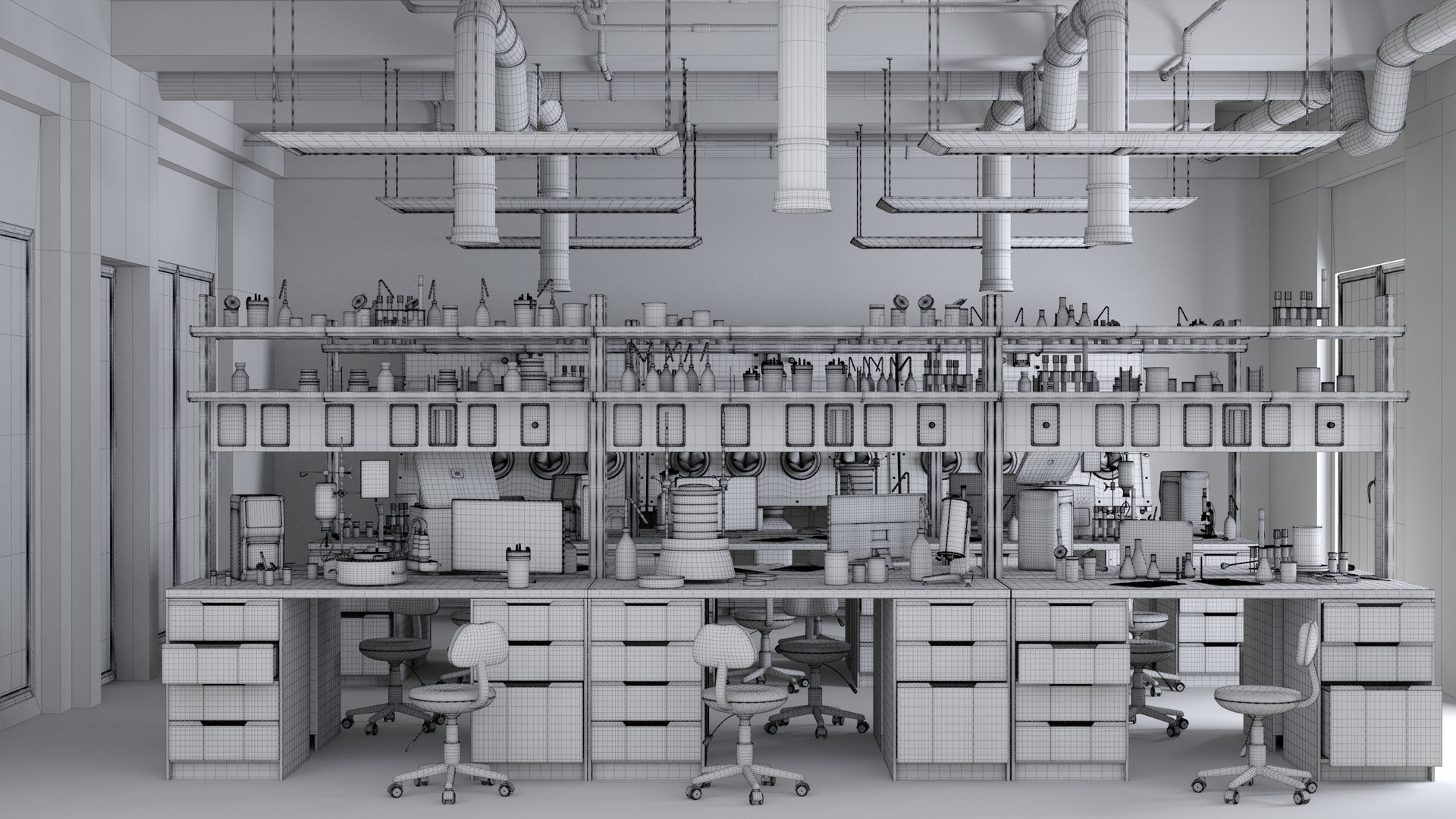 Scientific Laboratory Lab 3D Model - TurboSquid 1566850