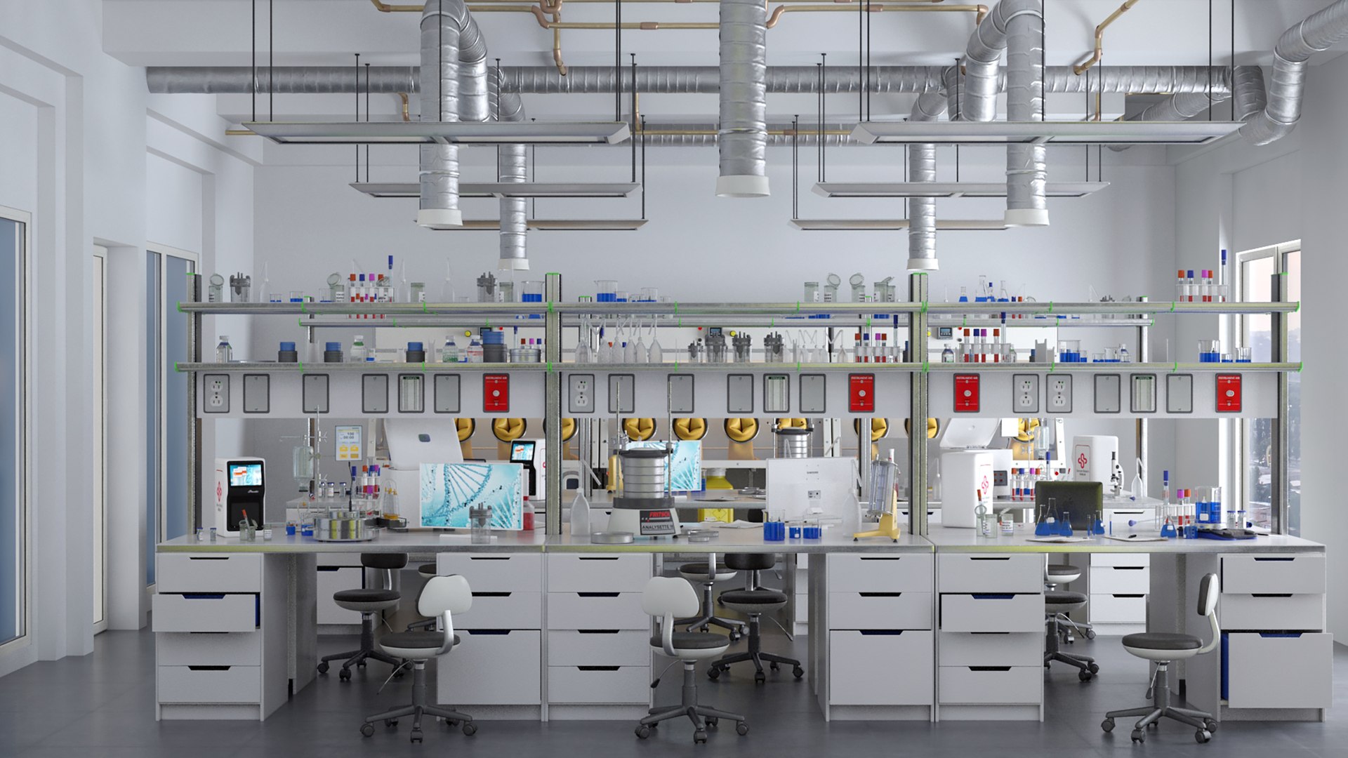 Scientific Laboratory Lab 3D Model - TurboSquid 1566850