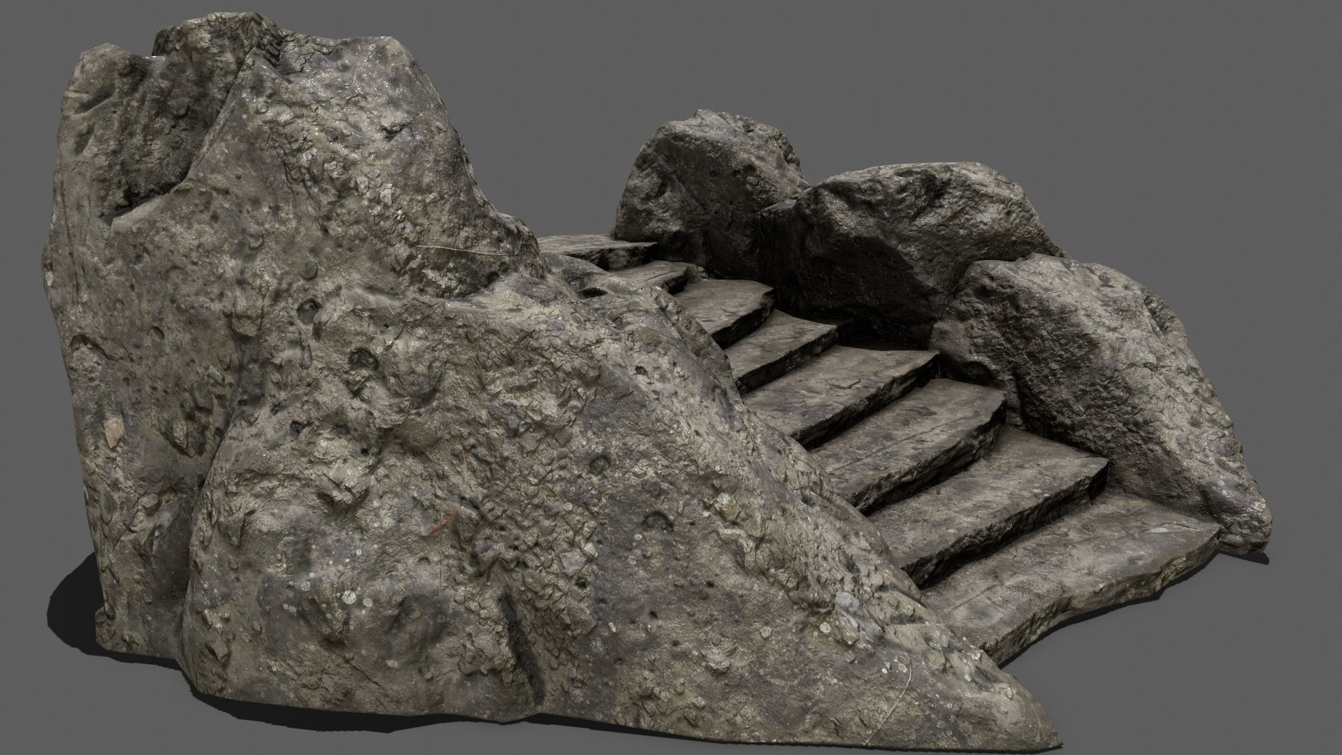 Rock Stair 3D Model - TurboSquid 2024528