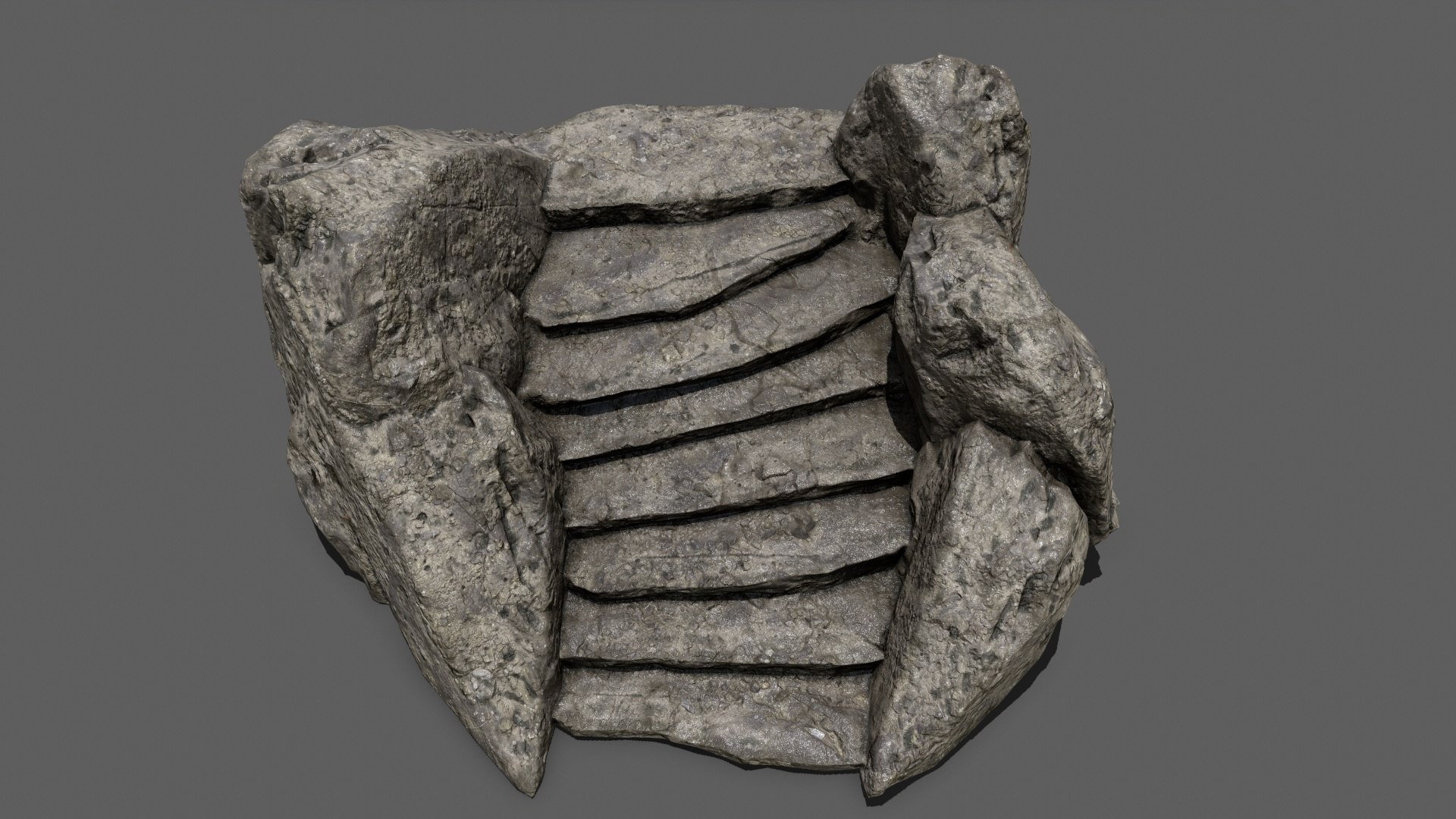 Rock Stair 3D Model - TurboSquid 2024528