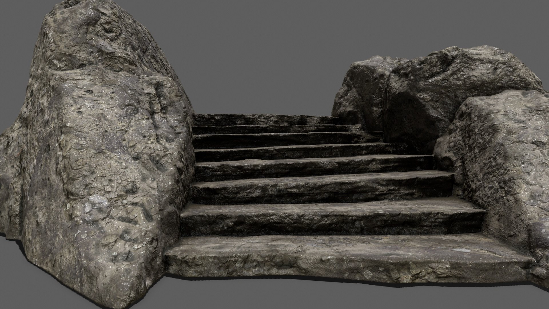 Rock Stair 3D Model - TurboSquid 2024528