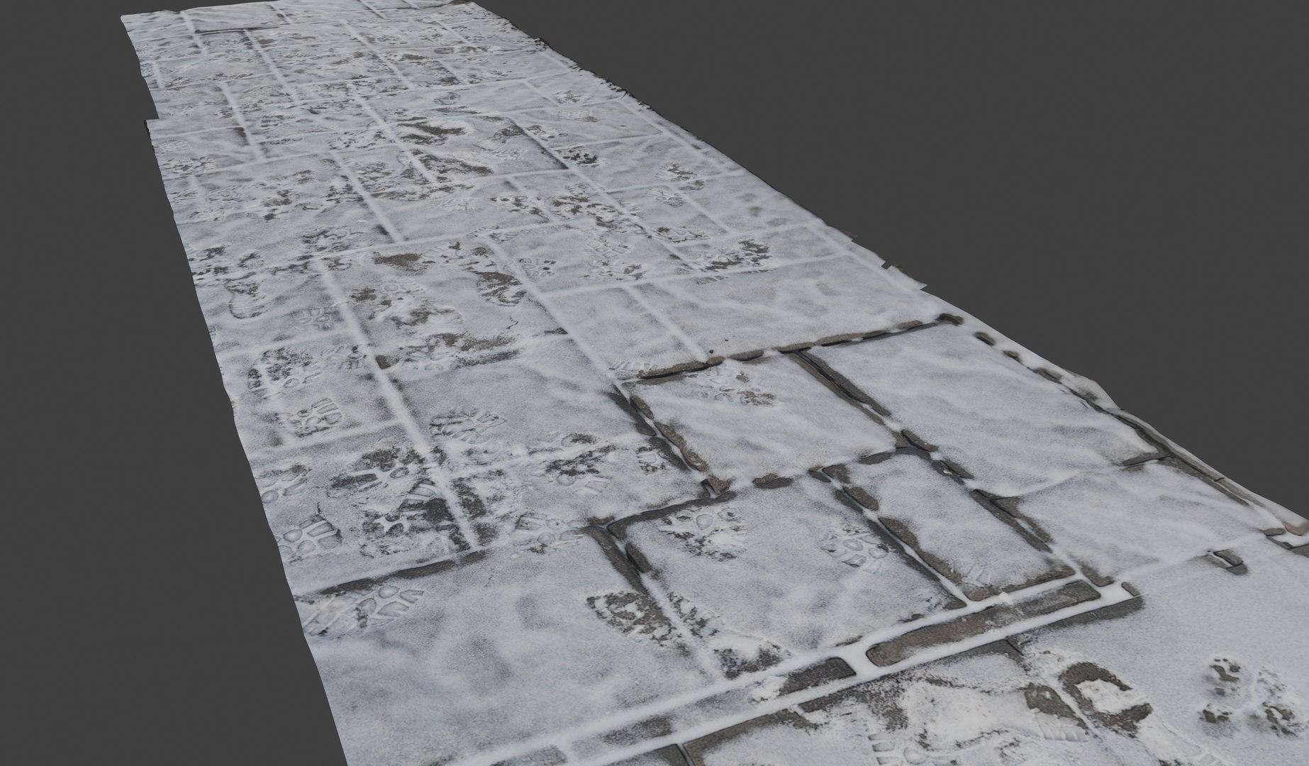 3D Snow Footprints PATHWAY Snowy Model - TurboSquid 2335979