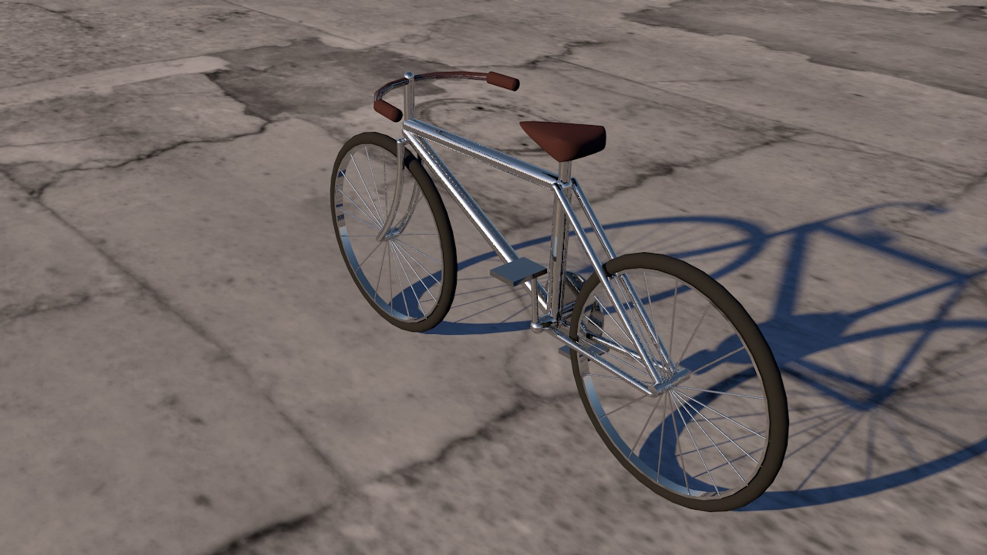 Simple bicycle 3D model - TurboSquid 1300247