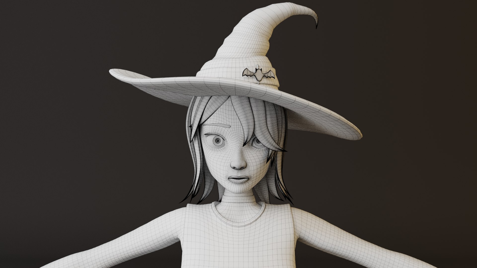 Girl Cartoon Model - TurboSquid 1332243