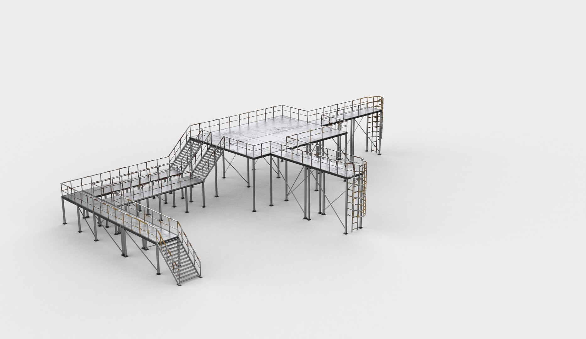 Modular Industrial Platform 3D Model 3D Model - TurboSquid 2529167