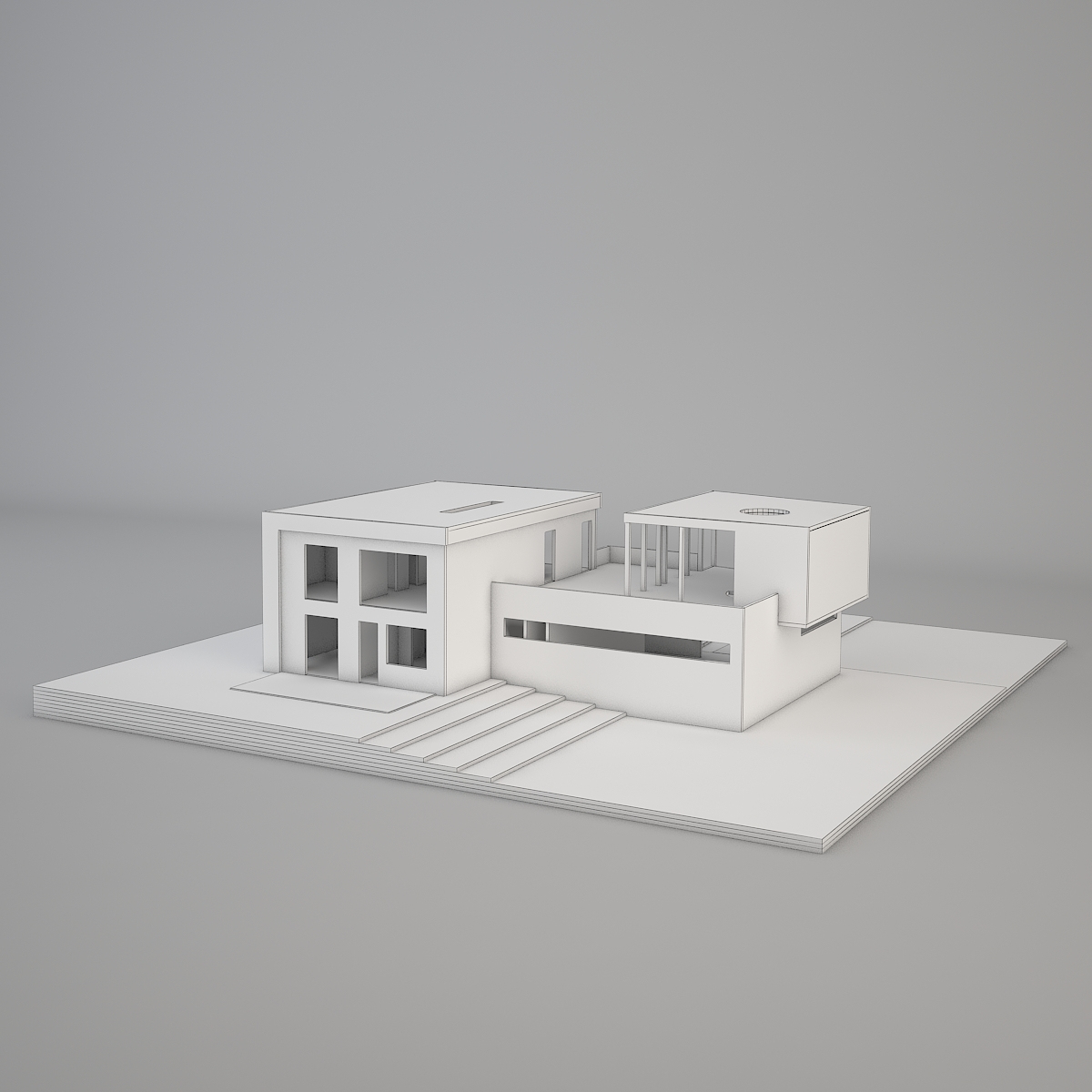 3d max architecture physical modeled