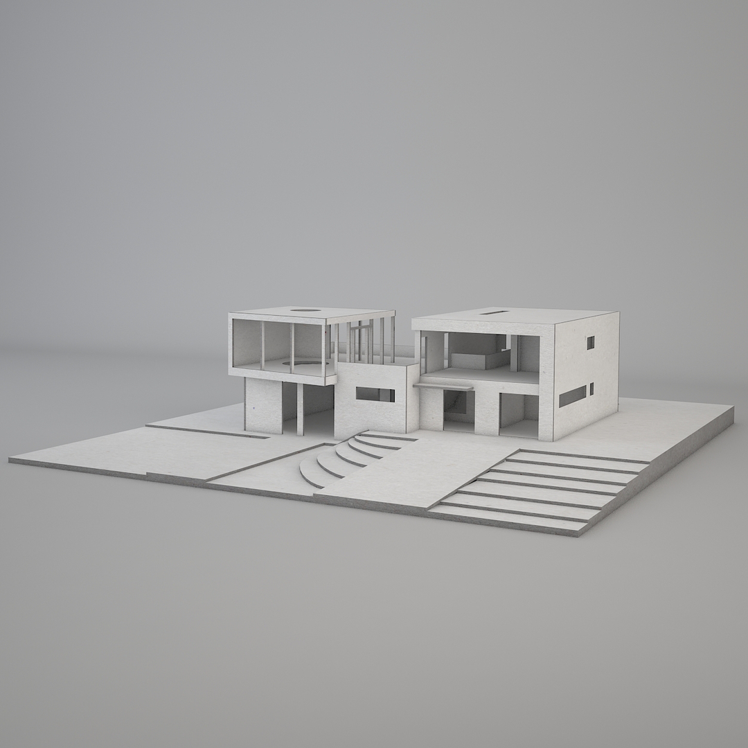 3d max architecture physical modeled