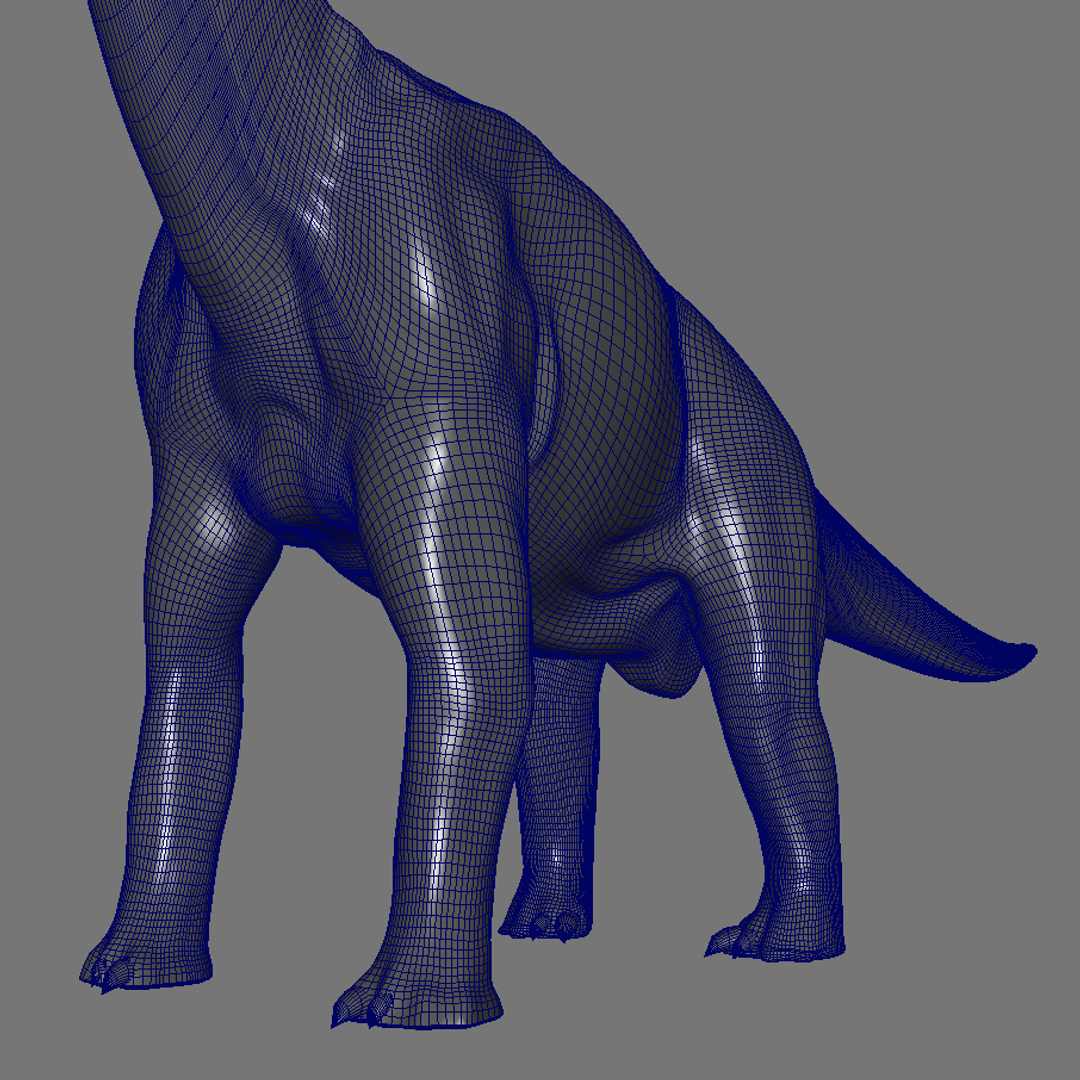 obj ultrasaurus dinosaur cretaceous